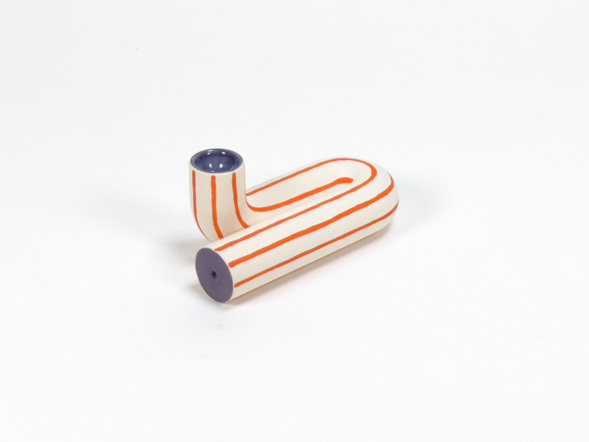 Orange Striped Pipe – Fredericks and Mae